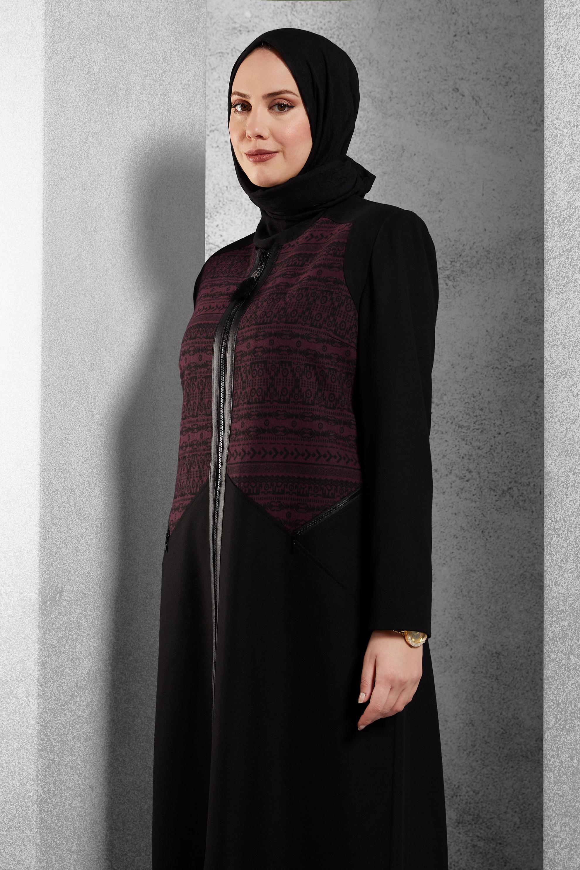 ETHNIC PATTERNED TOPCOAT | ALVİNA