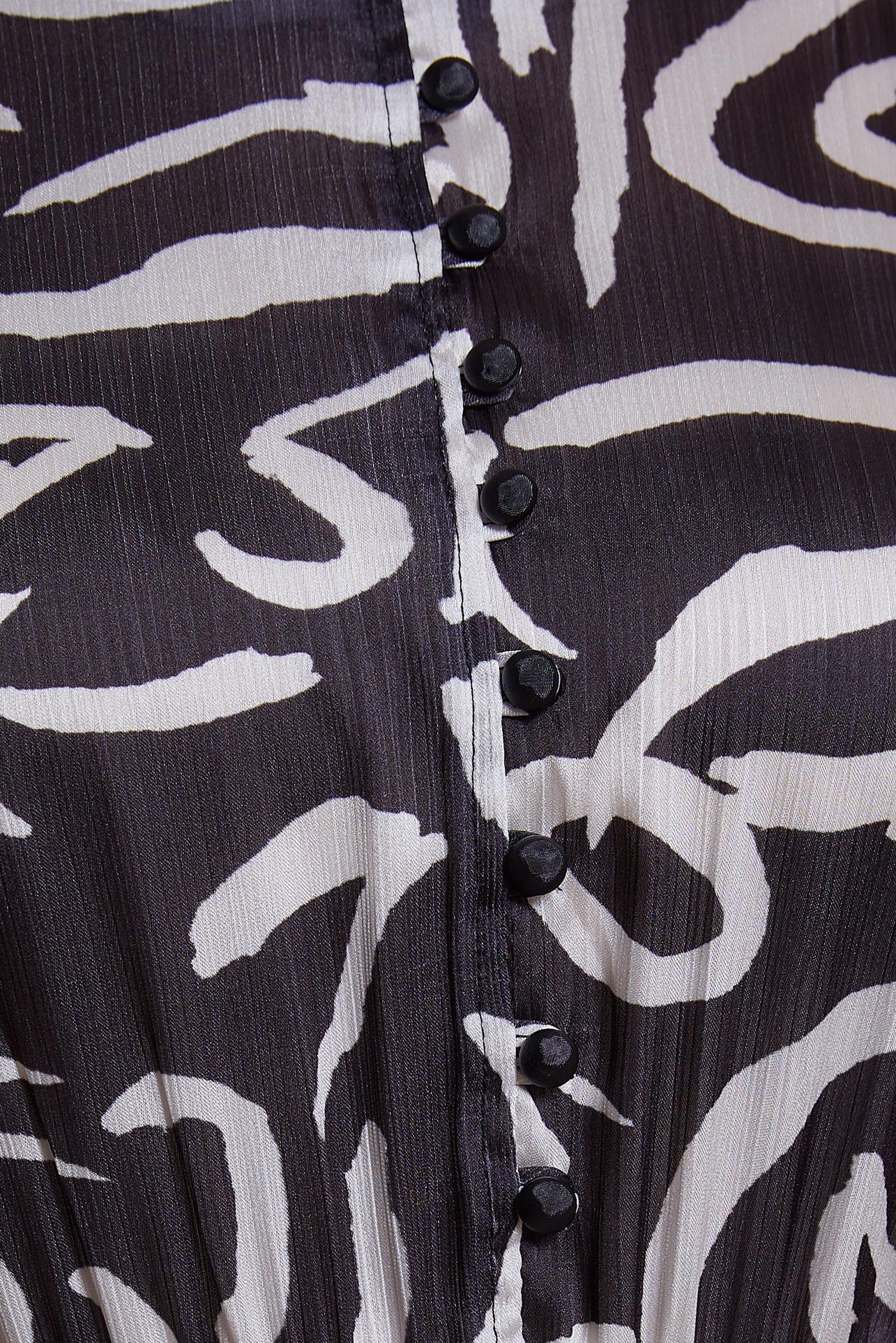 BELTED PATTERNED DRESS 44509 | ALVİNA