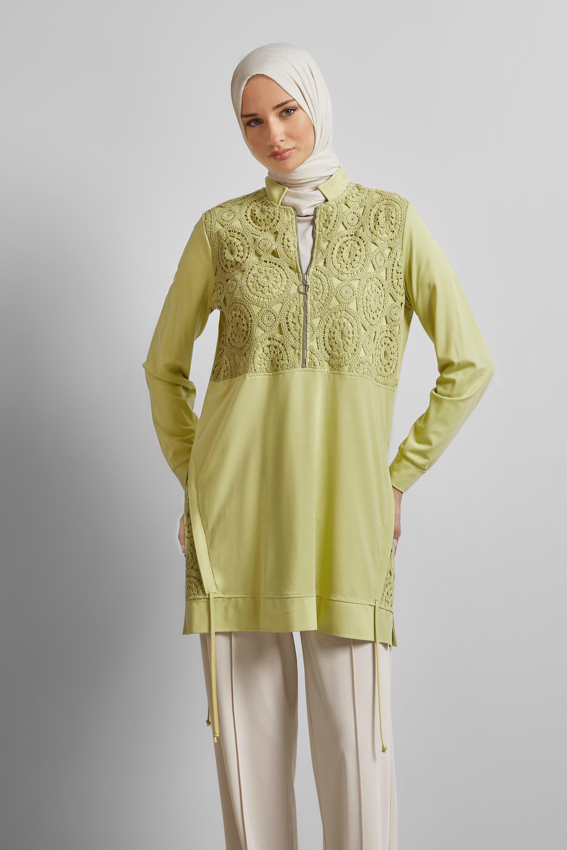 NAKIŞ DETAYLI EŞOFMAN TUNİK | ALVİNA